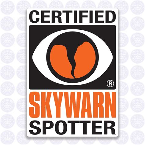 Certified Skywarn Decal Nws Certified Skywarn Spotter Decal Skywarn