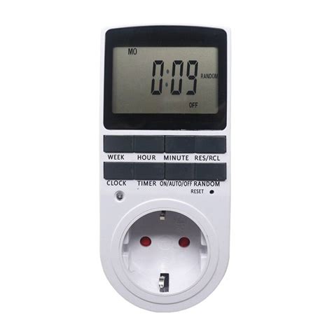 Digital Timer Switch Socket Eu Fr Br Uk Plug Progr Vicedeal