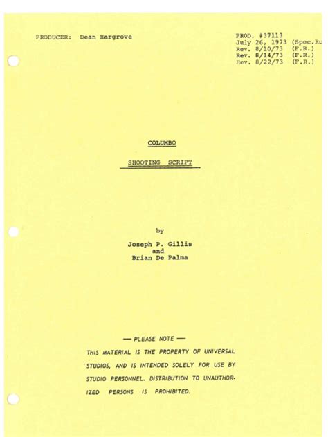 Shooting Script 1973 By Jay Cocks And Brian De Palma Pdf Shooting Script 1973 By Jay Cocks And Brian De Palma Pdf