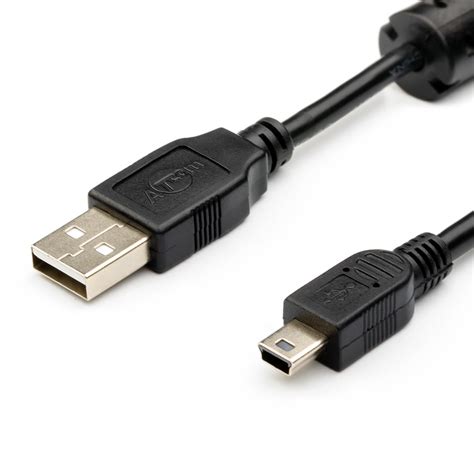 Кабель Usb 2 0 Am Mini Usb 5 Pin 1 8m с феритом Atcom Atcom Ua