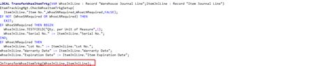OnTransferWhseItemTrkg Event In Codeunit 7302 Issue 2342 Microsoft