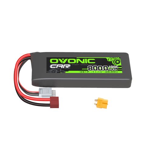 Ovonic 100c 11 1v 8000mah 3s Lipo Battery For 1 8and1 10 Rc Car Deans
