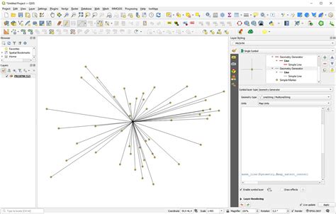 Point Connecting Dynamically The 8 Nearest Lines To Mapextentcenter In Qgis Geographic