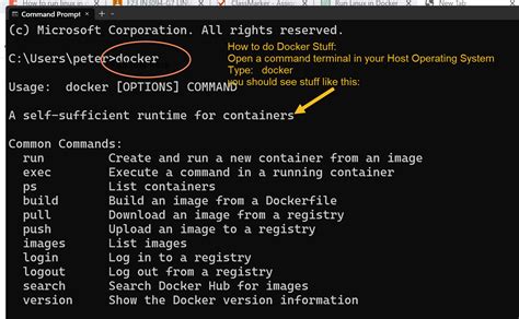 How To Run Linux In Docker To Get To A Linux Command Line