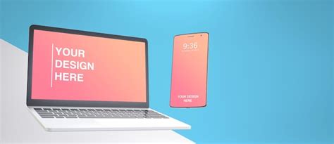 Premium PSD Laptop And Mobile Phone Mock Up Screens