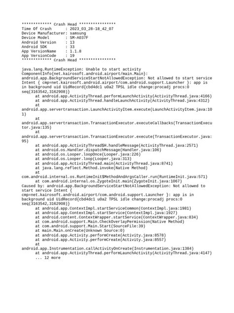 Mod Menu Crash 2023 03 28 18 42 07 Pdf Android Operating System Java Programming Language