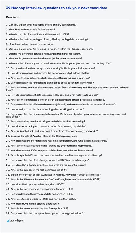 Hadoop Interview Questions Adaface
