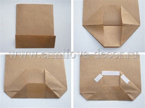 Как сделать пакет из бумаги своими руками Diy Paper Bag Origami Crafts Diy Diy T Box