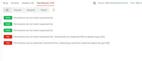 Test Results Showing Incorrect Status Codes 🙋 Help Postman Community