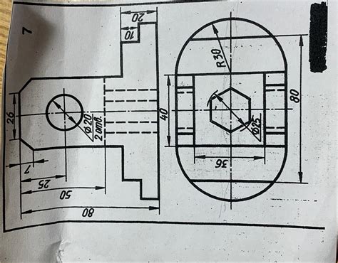 Solved Front A Half Section Viewtop Viewleft Side A Half