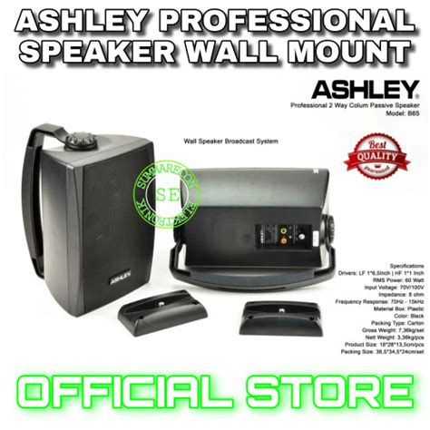 Jual Speaker Pasif Inch Original Ashley B Speaker Masjid Cafe Hitam Jakarta Barat