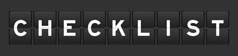 회색 배경에 단어 체크리스트가있는 검은 색 아날로그 플립 보드 0명에 대한 스톡 벡터 아트 및 기타 이미지 0명 계획 고름 Istock