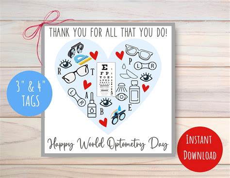 World Optometry Day T Tag Eye Sight Health Care Tag T Tags For