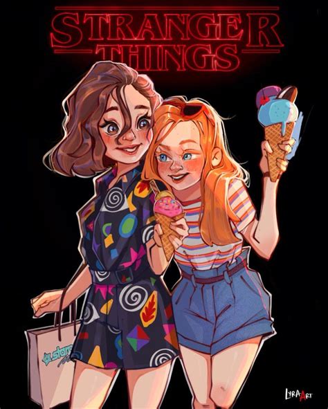 Stranger Things Max And Eleven By Lyra Rei Lyraart Sadie Sink