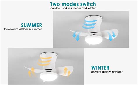 Small Ceiling Fan With Light And Remote 21 Flush Mount