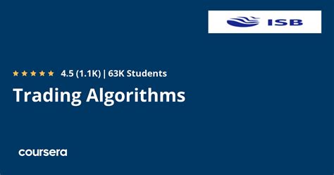 Trading Algorithms Coursera