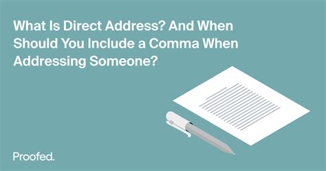 Punctuation Tips Commas And Direct Address Proofed S Writing Tips