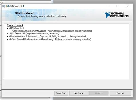Solved Problem Installing Daqmx 141 Ni Community