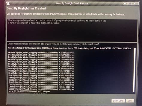 Please Help Ive Been Getting This Crash On Launch Since Monday The Support Team Wont Help