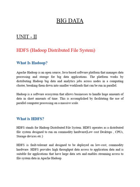 big data unit 2 pdf apache hadoop data management