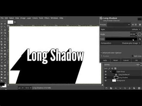 Gimp 2 10 6 Long Shadow YouTube