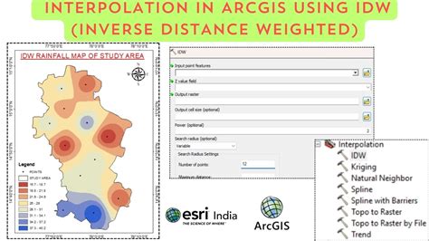 Rainfall Mapping In Arcgis Using Idw Interpolation Method High Resolution Map Skills