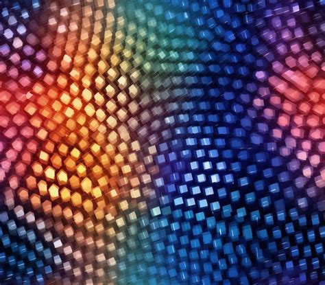 Premium Photo A Close Up Of A Colorful Background With A Pattern Of Squares Generative Ai