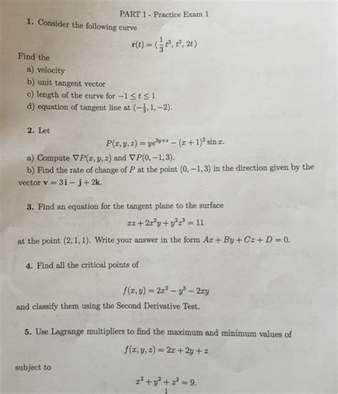 Solved Consider The Following Curve R T 1 3 T 3 T 2