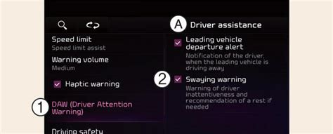 Kia Niro Ev Hybrid Sg2 2021 2024 Driver Attention Warning