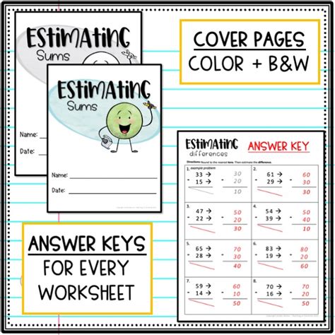 Estimating Sums And Differences 2 Digit Worksheet Practice And Word Problems Made By Teachers