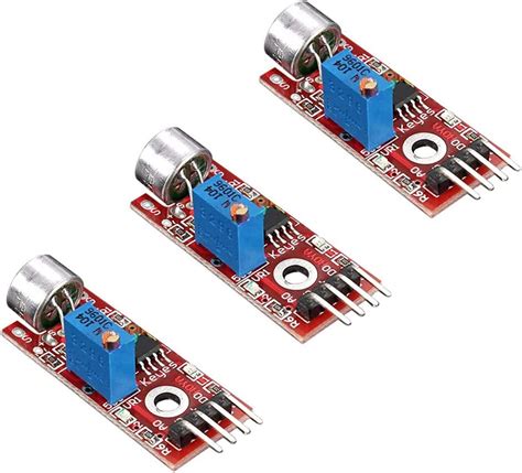 Comidox 3pcs High Sensitivity Microphone Sensor Avr Pic Sound Detection Module For