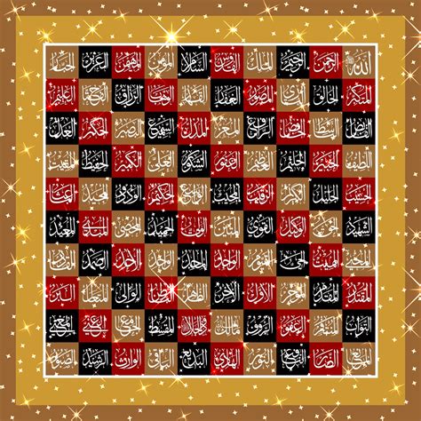Isme Azam 3d 99 Name Canvas Naade Ali Urdu Wazaif