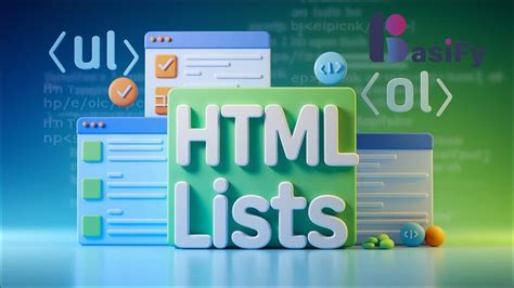 Html Lists Youtube