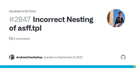 Incorrect Nesting Of Asff Tpl Issue 2847 Aquasecurity Trivy GitHub