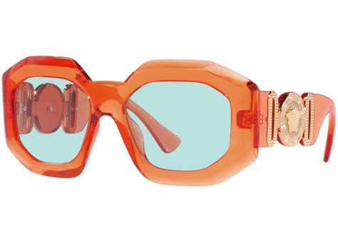 Versace Maxi Medusa Biggie Squared Sunglasses Orange Ve4424u 536265
