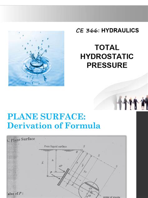 1 5 Total Hydrostatic Pressure On Surfaces Pdf Pressure