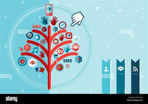 Techno Cloud Computing Tree Concept Banner Vector File Layered For