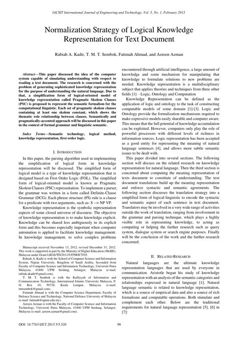 pdf normalization strategy of logical knowledge representation for