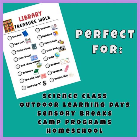 Indoor Library Treasure Hunt Middle School Reading Activity Upper