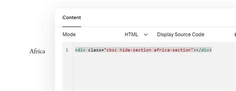 Click Button Show Corresponding Section Summary Block