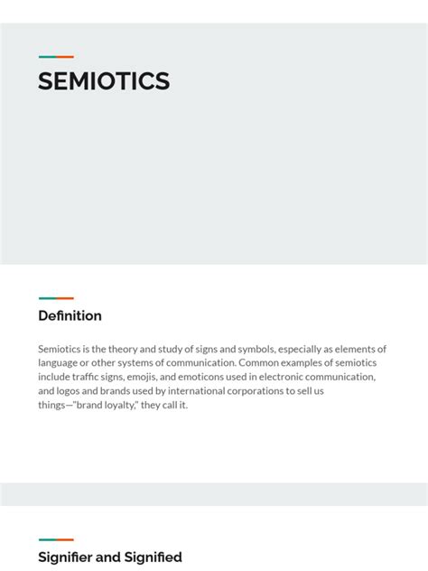 Semiotics Pdf Semiotics Human Communication