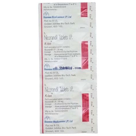 K Ion Tablets 10s Pack → Buy Online ★ Low Price ★ View Uses Side Effects Price And