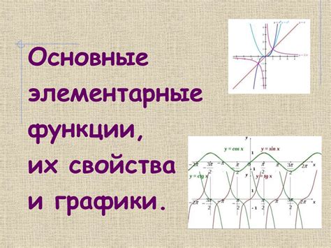 Основные элементарные функции их свойства и графики презентация онлайн