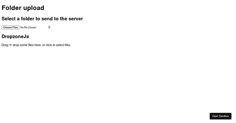 React Folder Zip Upload Codesandbox