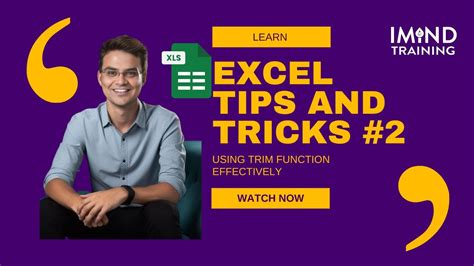 Excel Tips And Tricks 2 Using Trim Function Effectively Youtube