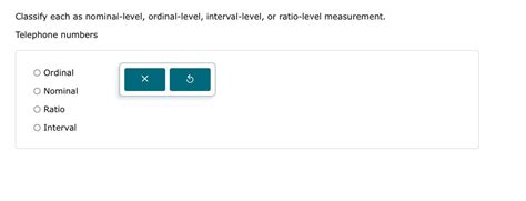 Classify Each As Nominal Level Ordinal Level Interval Level Or Ratio