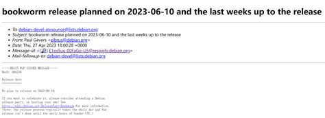 Debian 12 0“bookworm”将于 6 月 10 日发布 Oschina 中文开源技术交流社区