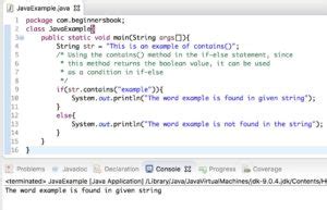 Java String Contains Method