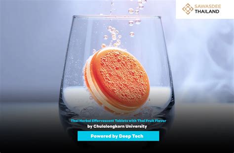 Thai Herbal Effervescent Tablets With Thai Fruit Flavor By