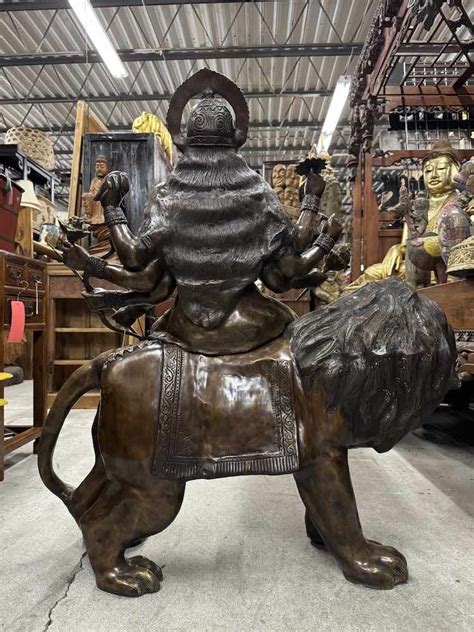 43 Great Quality Brass Durga On Her Lion Dawon Brass Durga